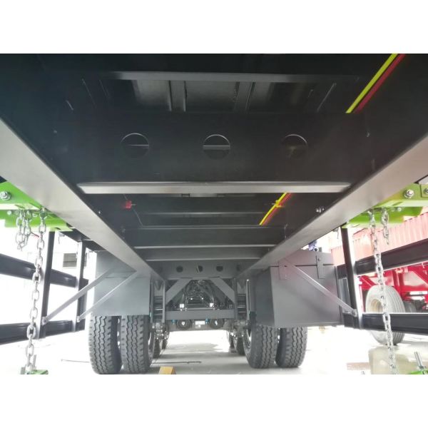 Quality Steel Second Hand Flatbed Trailers 40 Feet 3 Axle 40 Ton for sale