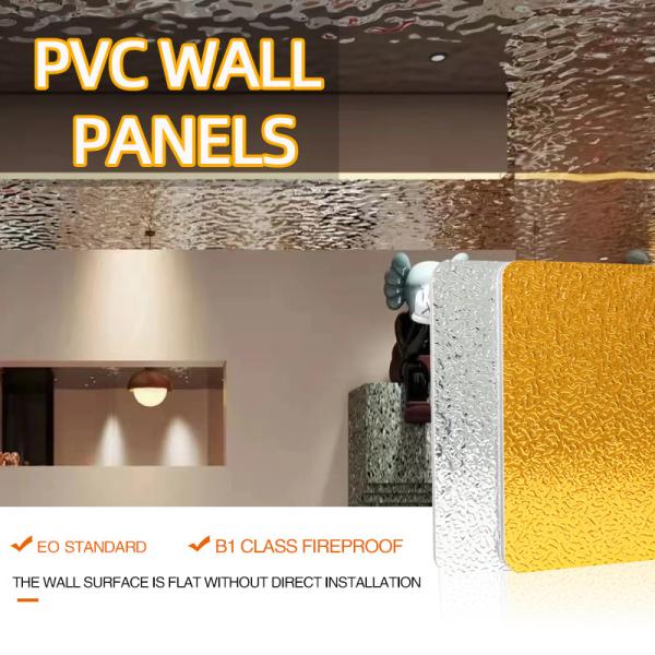 Quality Water Ripple Panel PVC Bamboo Fiber Wall Panels OEM ODM for sale