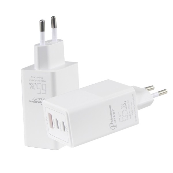 Quality 65W GaN USB-C PD3.0 Fast Charger with EU Plug for sale
