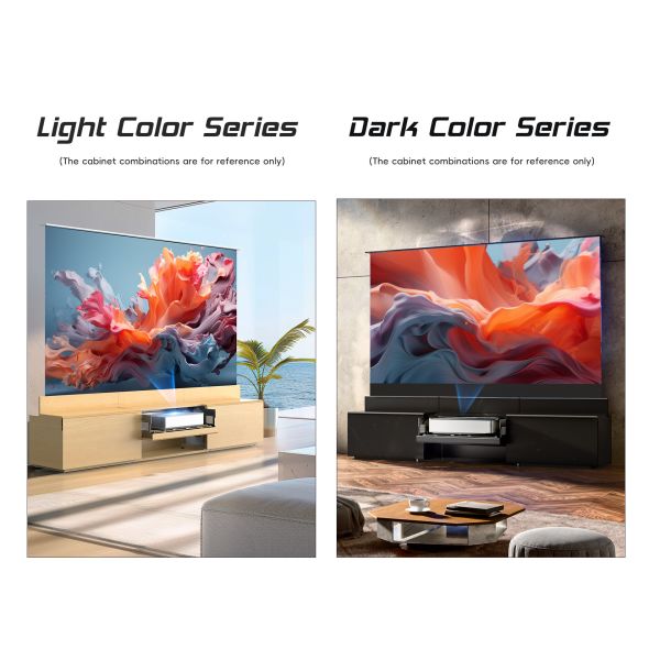 Quality Intelligent Motorised Laser TV Cabinet Customized UST Cabinet with Projector for sale