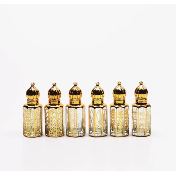 Quality High Quality Wholesale New Elegant Empty Glass Bottle Label For Roll On Perfumes 12ml for sale