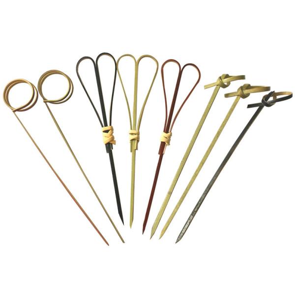 Quality Disposable Bamboo Burger Sticks Length 9cm / 12cm for sale