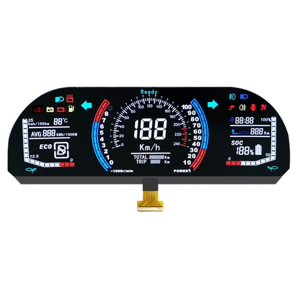 Quality COG Car 3.3V Segment LCD Display Module With White Backlight for sale