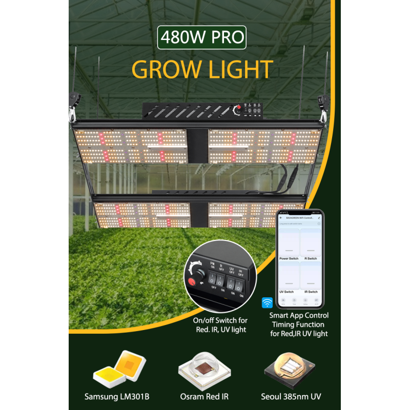 HPS CMH replacement 480w grow light bulb Samsung lm301b LED grow light for greenhouse 1