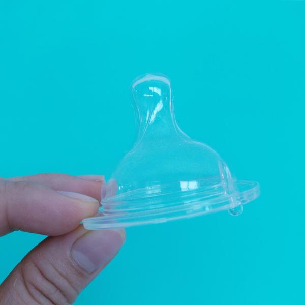 Quality Transparent Liquid Silicone Wide Neck Feeding Bottle Nipple for sale