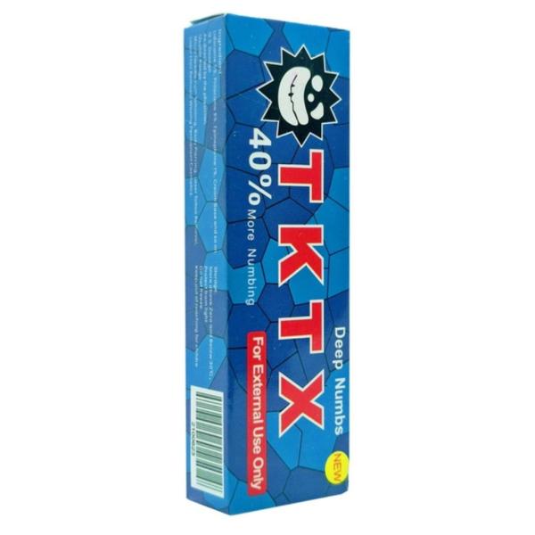 Quality Blue Eyebrow Tattoo Numbing Cream TKTX 40% Painless Tattoo Cream for sale