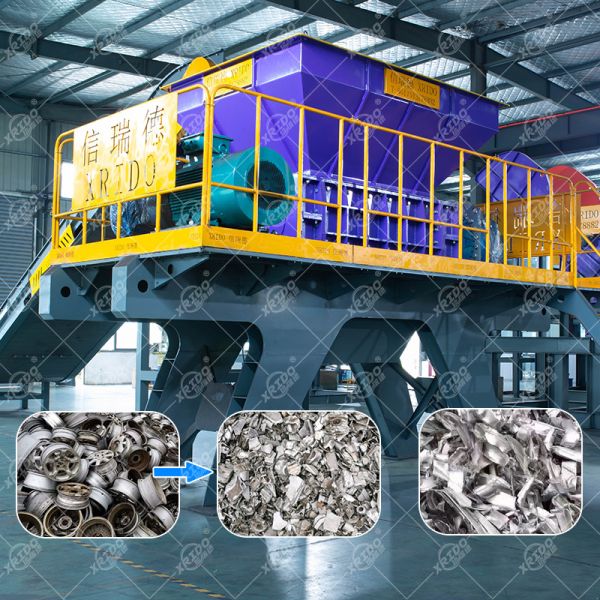 Quality Aluminum Can Shredder Aluminum Turnings Shredder Scrap Metal Shredder For Recycling Plant for sale