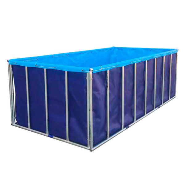 Quality XDEM Agriculture Foldable PVC Square Tanks Tarpaulin Culture Square Fish Pond Rectangle Shape For Fish Farm for sale