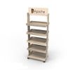 Flexible Point Of Sales Displays Stores Wooden Wine Display Rack With Wheels china Flexible Point Of Sales Displays Stores Wooden Wine Display Rack With Wheels