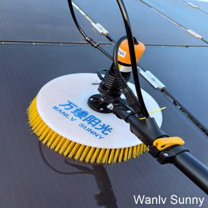 Quality 30-Day Return Refunds Electric Solar Panel Cleaning Brush Machine with Single for sale