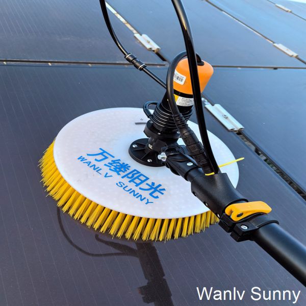 Quality 30-Day Return Refunds Electric Solar Panel Cleaning Brush Machine with Single Head for sale