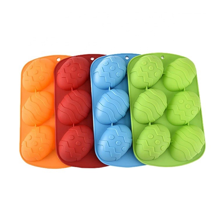 Quality Food Grade Cake Silicone Molds Diy Handmade Easter Egg Shaped Cake Mould for sale