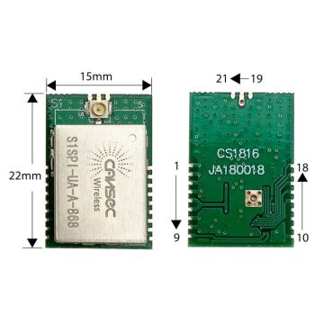 Quality S1SPI-UA-A 1uA Sub GHz Module 14dBm With ST Spirit-1 Chipset for sale