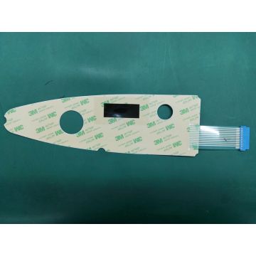 Quality Custom EBG Single Thin Film Switches With Transparent Window And LED Light for sale