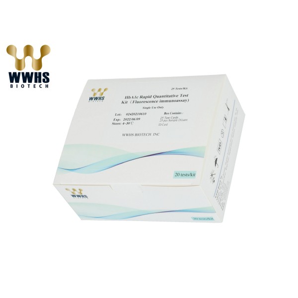 Quality 3000 Tests/Day HBA1C Home Test Kit Rapid Cassette Test FIA POCT Assay for sale