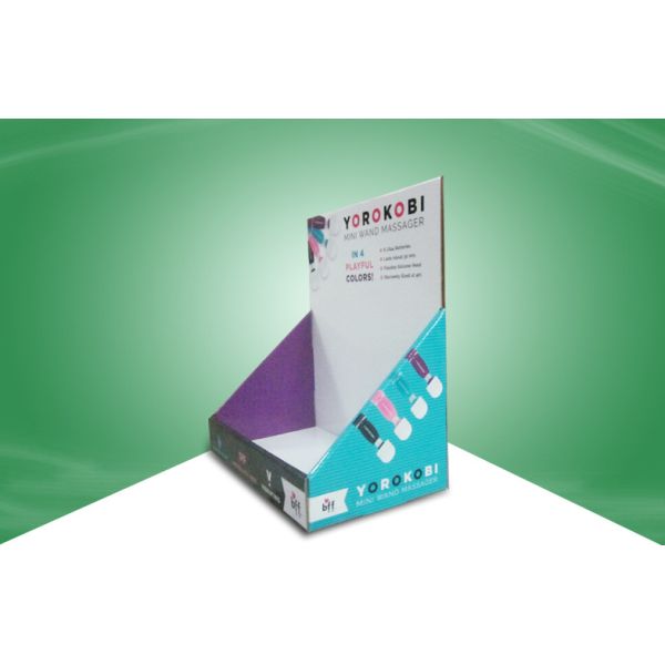 Quality Strong Cardboard Countertop Displays , Cardboard Greeting Card Display For Mobile Accessories for sale