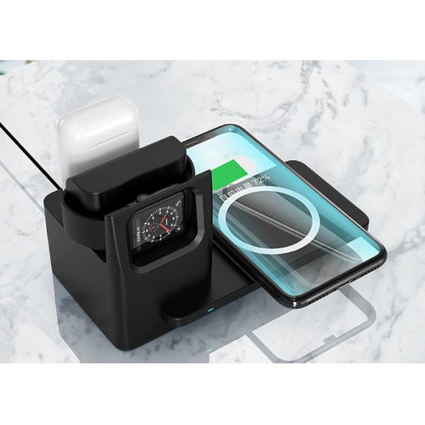 Quality ABS Multifunction Pearl White 10W 3in1 Wireless Charger for sale