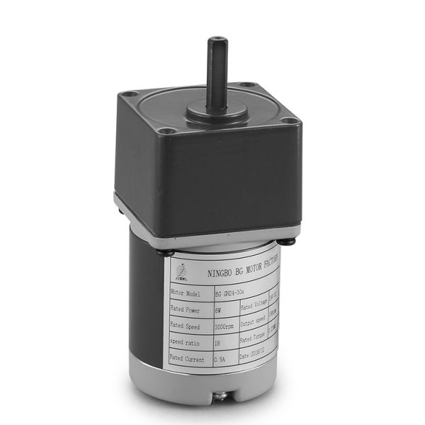 Quality 60mm 24v Black Adjustable Speed DC Motor with 1.9A Continuous Current and Black for sale