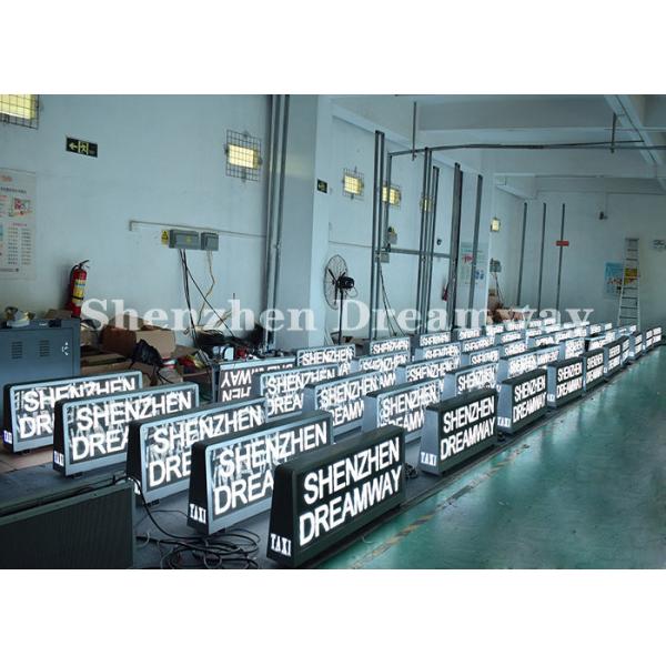Quality Wireless 4G Wifi Taxi LED Display P5 Double Sided Screen Cab Roof Signs SMD2727 for sale