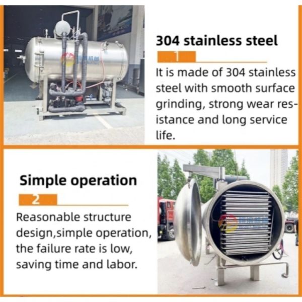 Quality 200kg per Batch High Productivity Commercial Freeze Drying Machine for Easy for sale