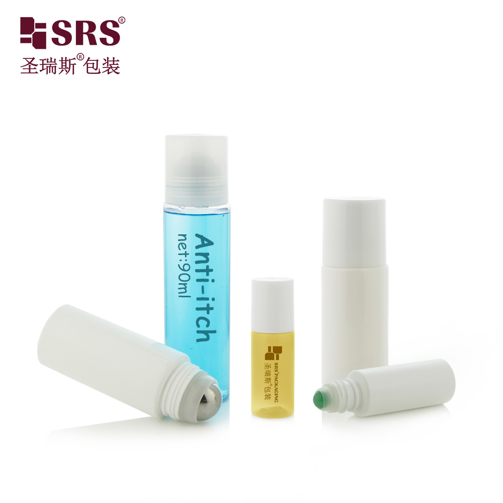 Quality PET 10ml ~ 170ml Plastic PCR Roll On Bottle Transparent Customize Color Roller for sale