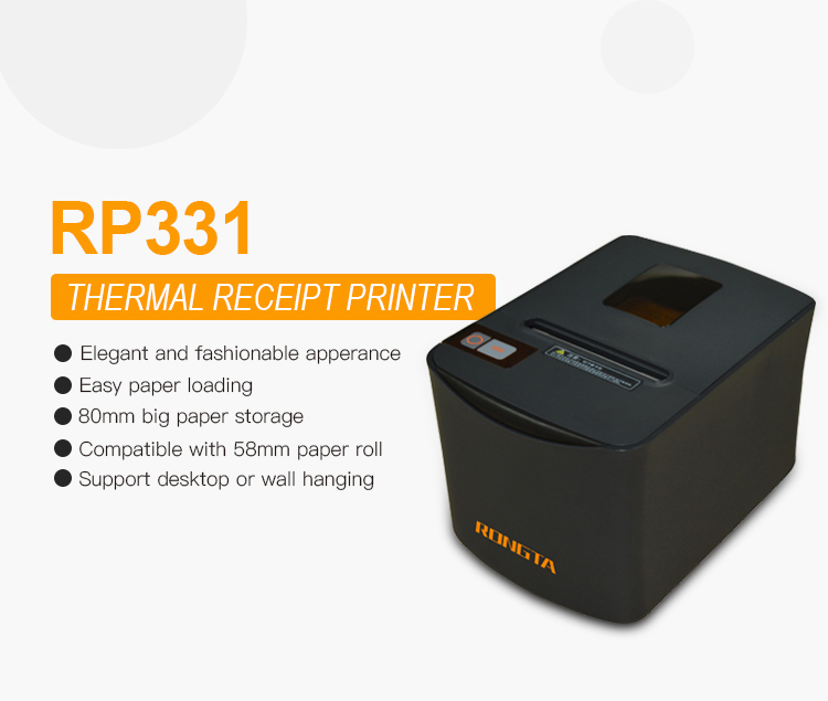 New Design RP331 Thermal Printer 250mm/s Android POS 80 Printer Thermal Driver Download Support ESC/POS/OPOS