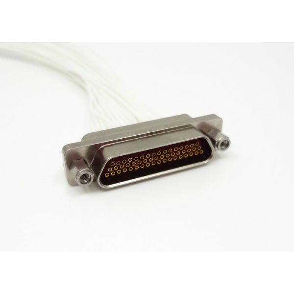 Quality Straight Receptacle Micro-D Rectangular J30J Series 51 Pin Connector For Cables for sale