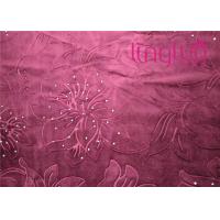 Quality Factory Direct Italian Velvet Upholstery Fabric Diamond Decoration Embossed With for sale