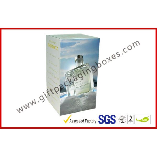 Quality Coated Paper 200gsm Rigid Gift Boxes , Custom Printed France Wine Packaging for sale