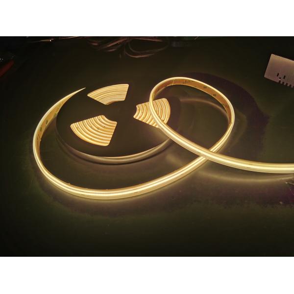 Quality Dimmable 10mm led strips lighting flex 24v dim cob led strip ribbon lights 480 bulbs per meter tape for sale