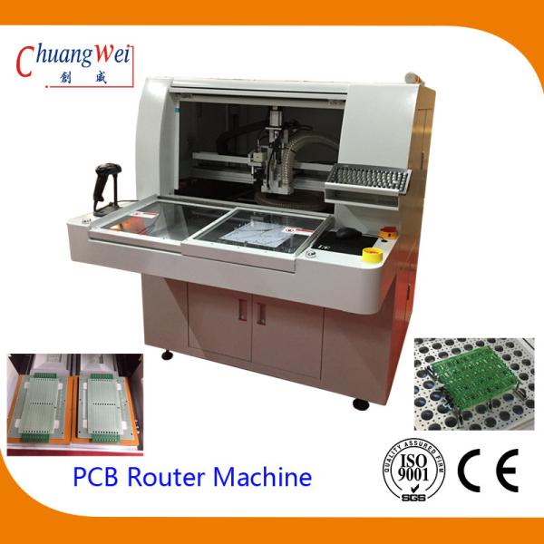 Quality Spindle PCB Depaneling Router with CCD Camera System 220V for sale