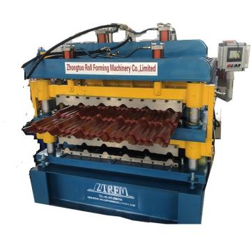 Quality Double Layer Roofing Corrugated Sheet Roll Forming Machine / Steel Roofing for sale