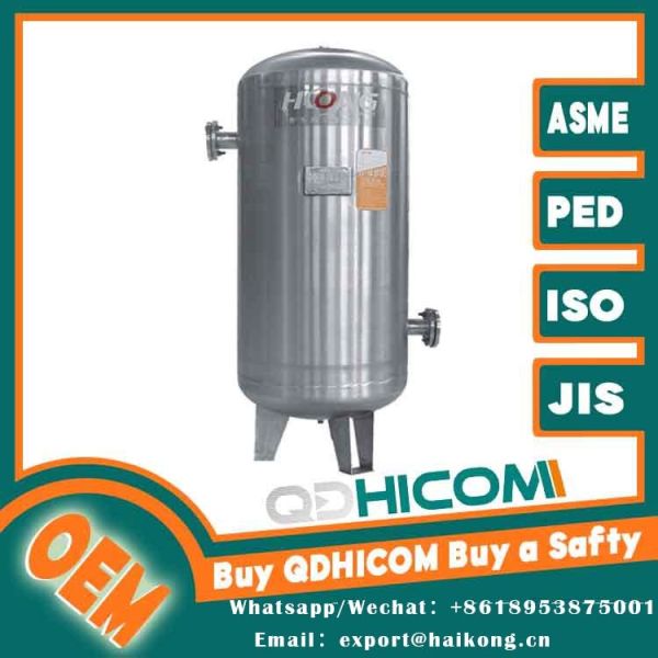 Quality Hygienic Flow Vertical Stainless Steel Air Tank For Food Processing CE ISO Standards for sale