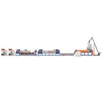 Quality Plastic Recycling Fully Automatic PP Strapping Machine With Extruder Machine for sale