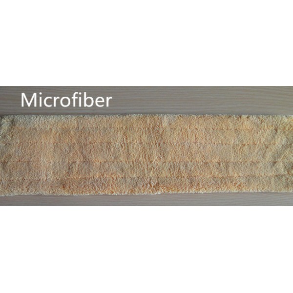 Quality Micro Fiber Dust Mop 14 * 62cm Dry Dust Mop Yellow Trapezoid Home Cleaning Super Absorbent for sale