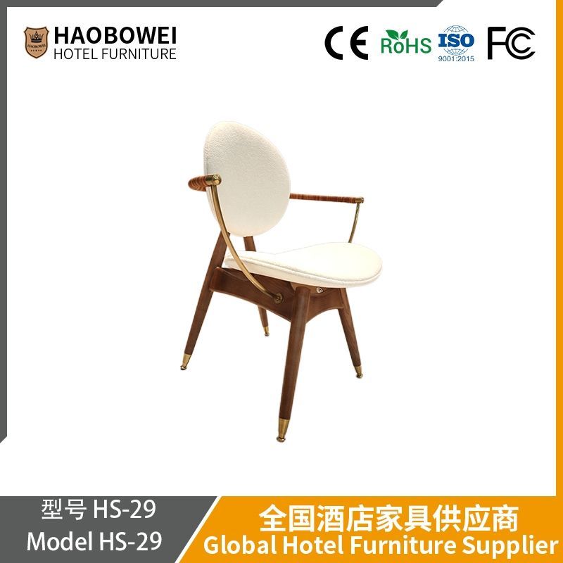 Cream Wind Dining Chair Home Solid Wood Back Designer Chair Model Room Dining Table and Chair Internet Celebrity Restaurant Stool