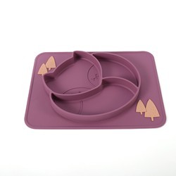 Quality Suction Divided Toddler Silicone Plates Soft With Customize Logo for sale