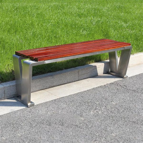 Quality Aluminum Waterproof Outdoor Backless Bench Backless Metal Garden Bench for sale