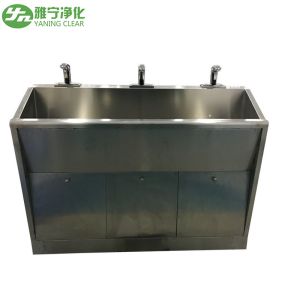 Quality 3 Person Multi Station Hand Wash Sinks , Industrial Stainless Steel Sink for sale