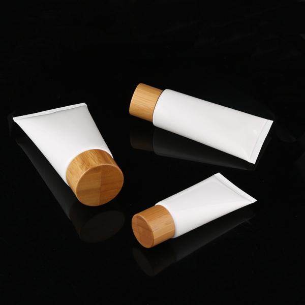 Quality Screw Bamboo Lid 120g 150g Lotion Tube Containers for sale
