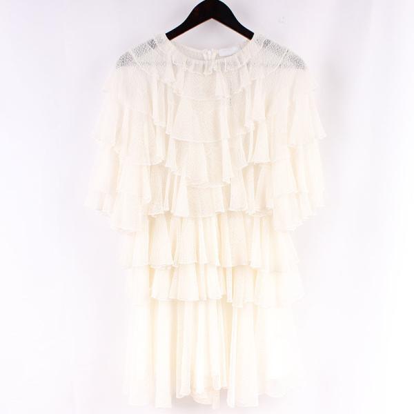 Quality Short Sleeve 90 Nylon 10 Spandex Lace Party Dress for sale