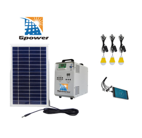 Quality TUV 95% Efficiency Portable Solar Panel Kit Solar Home Lighting System for sale