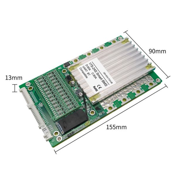 Quality Smart Battery Protection Board , BMS with balancer 17S-24S 80A With BT UART 60V for sale