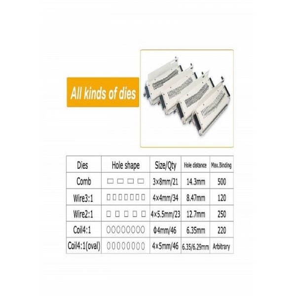 Quality Comb Coil Strip Punching Binding Machine Office 4 In 1 Wire 3:1 2:1 Muti for sale