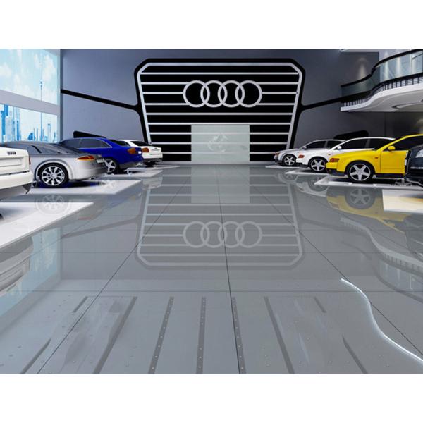 Quality 60x60cm Light Grey Polished Porcelain Floor Tile 9.5mm for sale