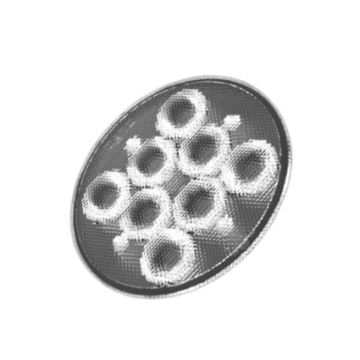 Quality 8 In 1 24 Degree COB LED Lens SMD3030 PMMA Material For Indoor Light for sale