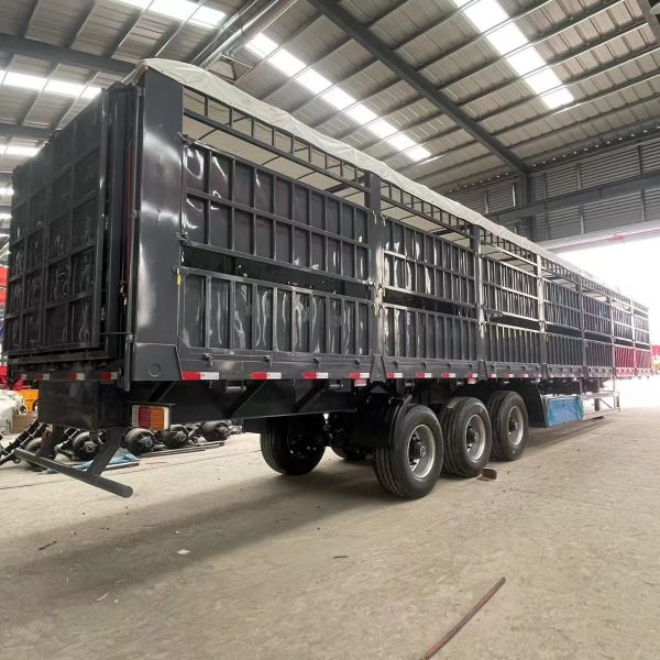 Quality Semi-Trailer Stake Fence Side Wall Cargo Trailer with High Payload Capacity for sale