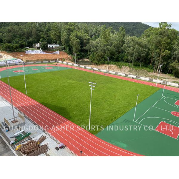 Quality Rubber Sandwich System Running Track With Excellent Weather Resistance for sale