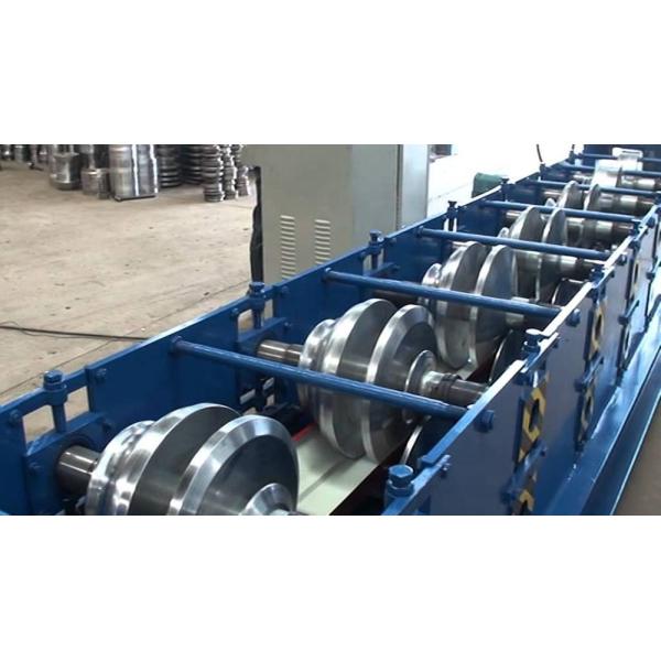 Quality Colored Steel Rain Gutter Roll Forming Machine PPGI GI Coil Thickness 0.3-0.8mm for sale