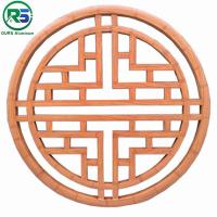 Quality Woodgrain Aluminum Window Grilles Round Metal Handicraft for sale
